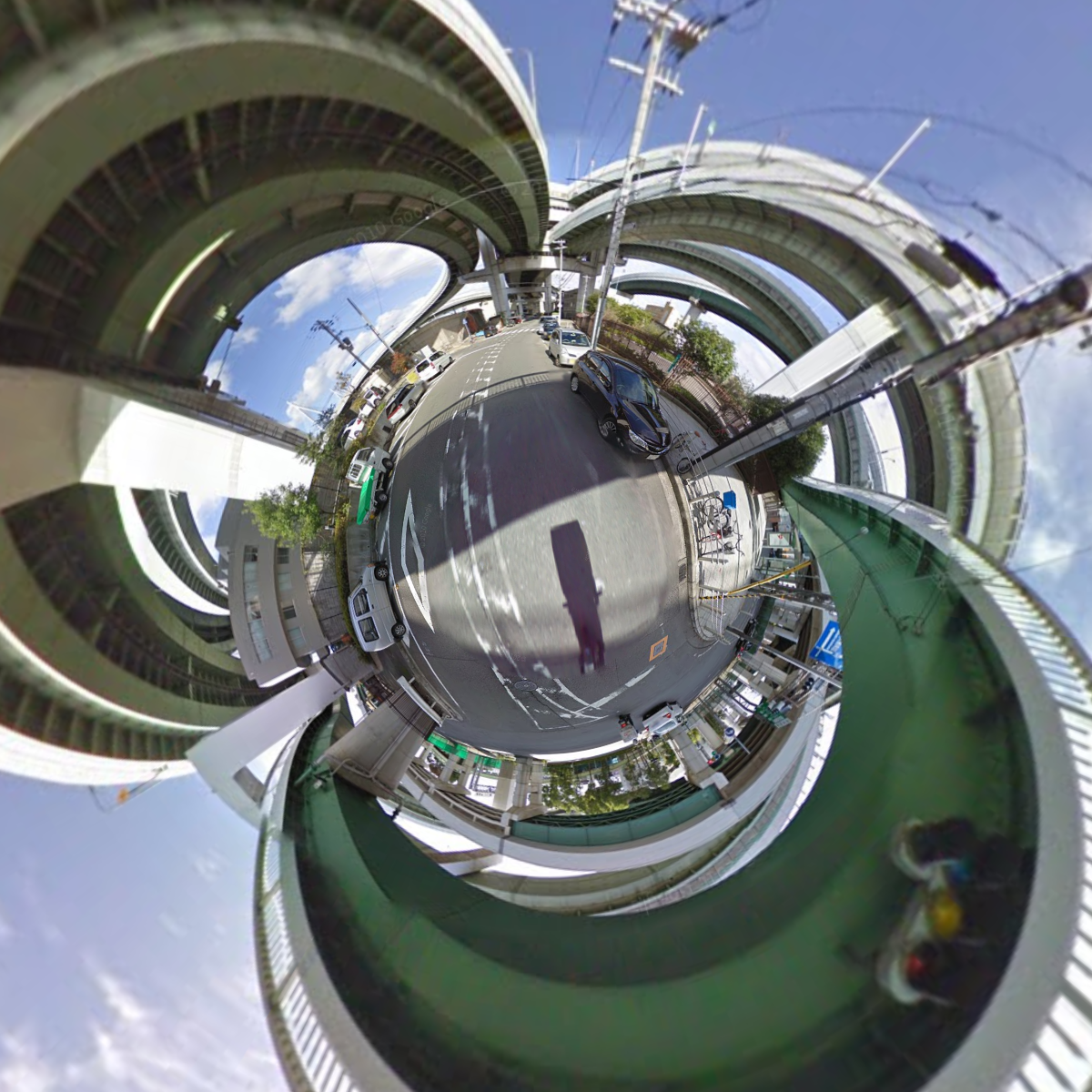 Streetview Stereographic ♥ 1cm
